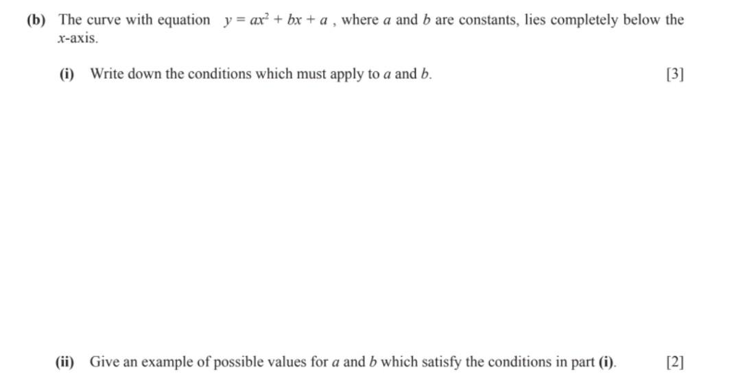 Solved A curve has equation y=x2+k and a line has equation | Chegg.com