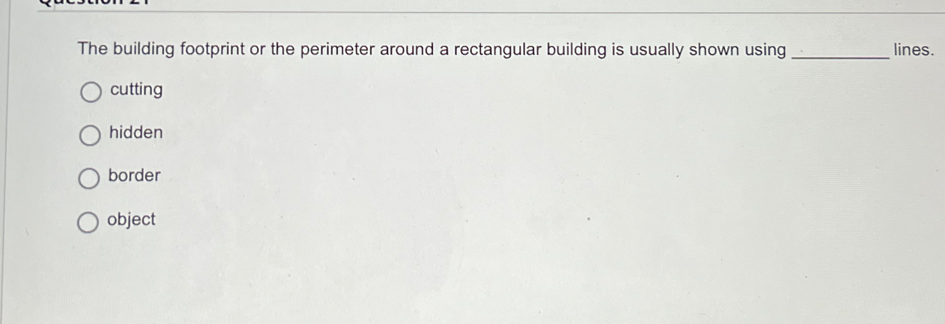 Solved The building footprint or the perimeter around a | Chegg.com