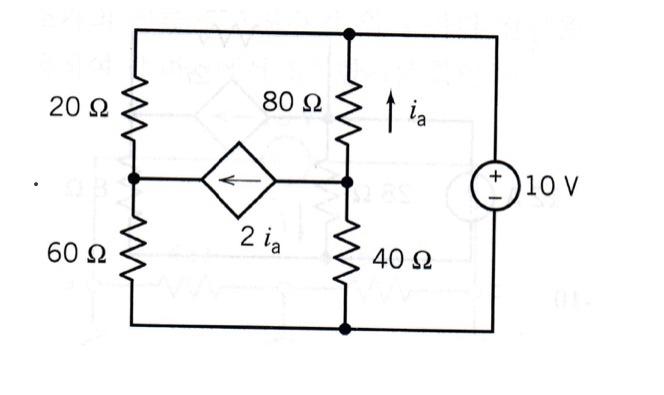 Solved what is the power of the dependent source of the | Chegg.com