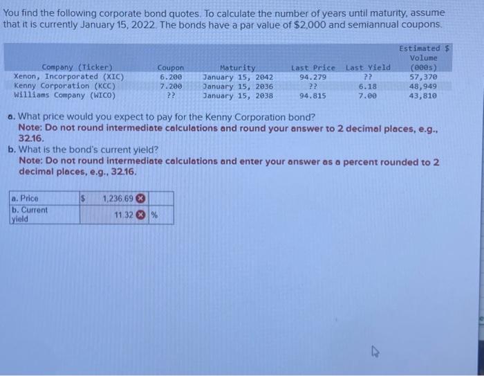 Solved You find the following corporate bond quotes. To | Chegg.com