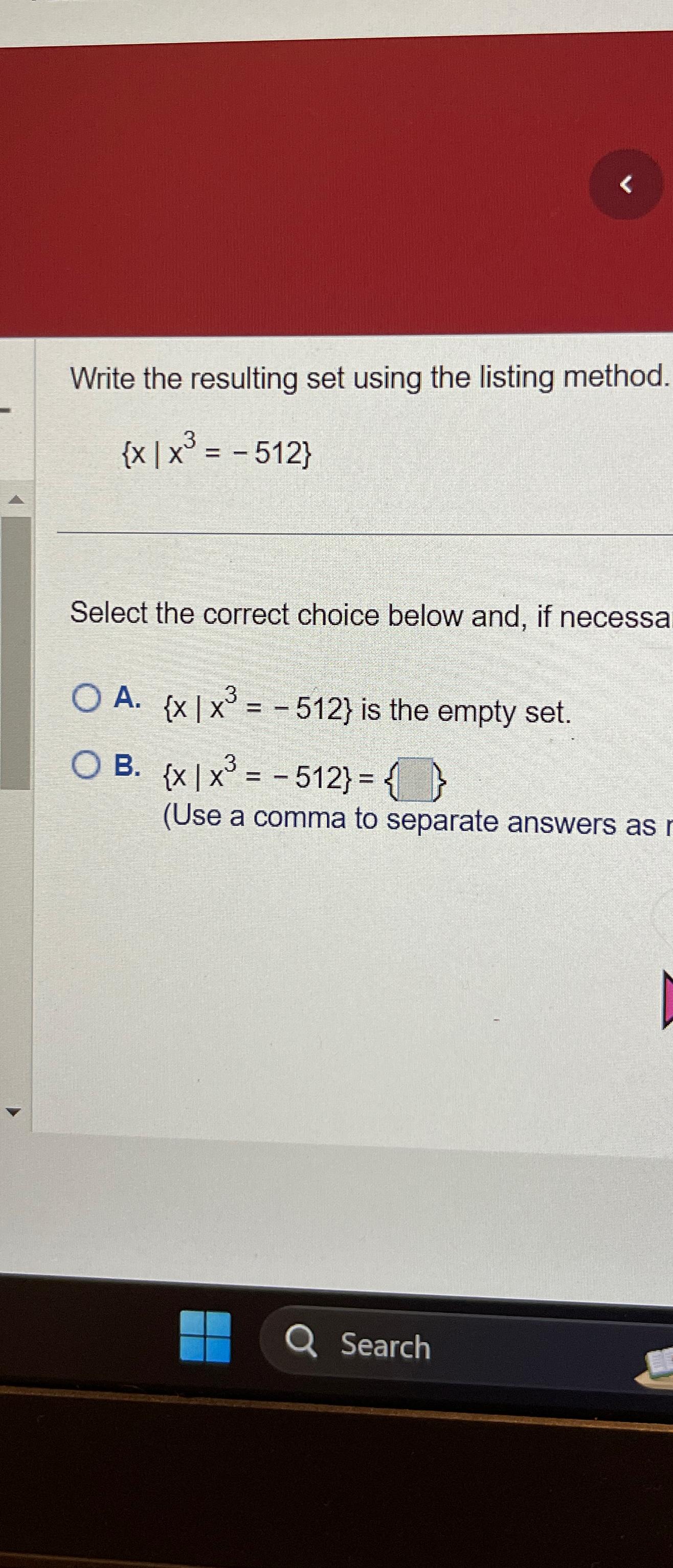 Solved Write the resulting set using the listing | Chegg.com Solved Write the resulting set using the listing | Chegg.com