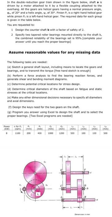 Solved In the double-reduction gear train shown in the | Chegg.com