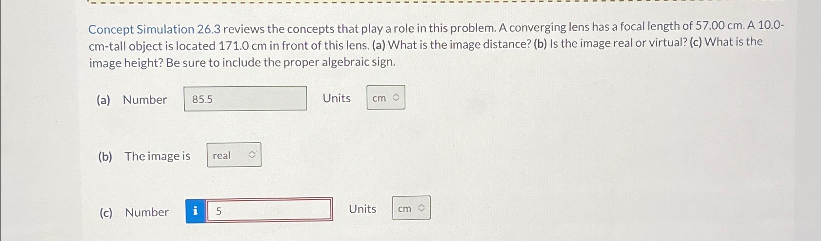 Solved Concept Simulation 26.3 ﻿reviews the concepts that | Chegg.com