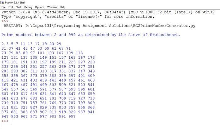 Solved The Sieve of Eratosthenes (This assignment is worth | Chegg.com