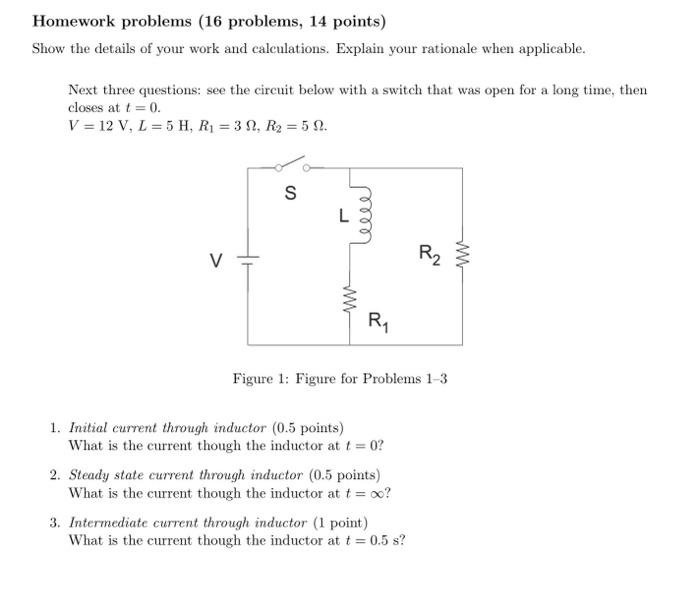 Solved Homework problems (16 problems, 14 points) Show the | Chegg.com