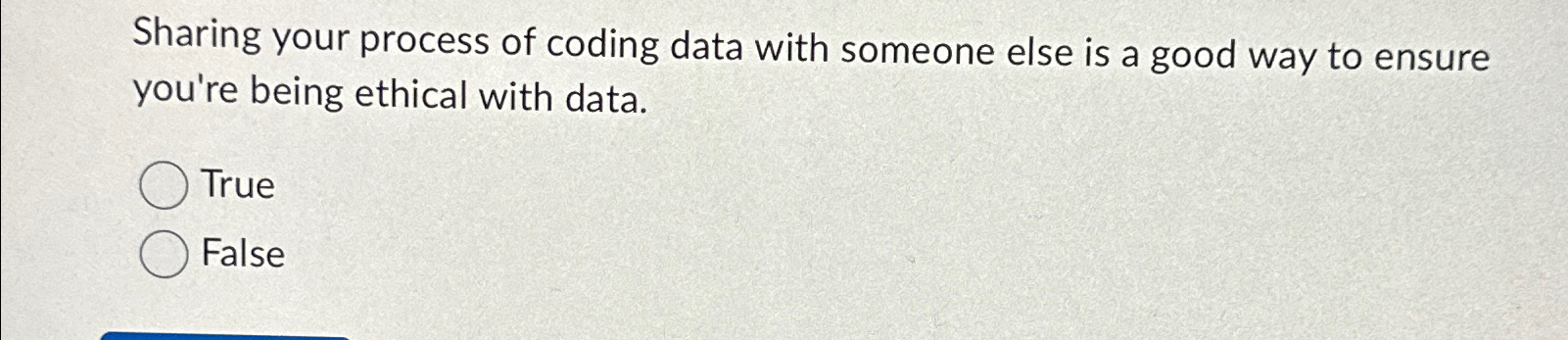 Solved Sharing your process of coding data with someone else | Chegg.com