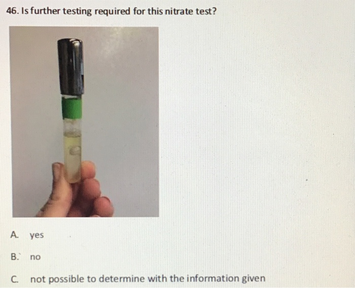 Solved 45. Report the result for this nitrate reduction | Chegg.com