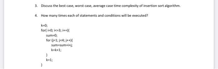 Solved 3. Discuss the best case, worst case, average case | Chegg.com