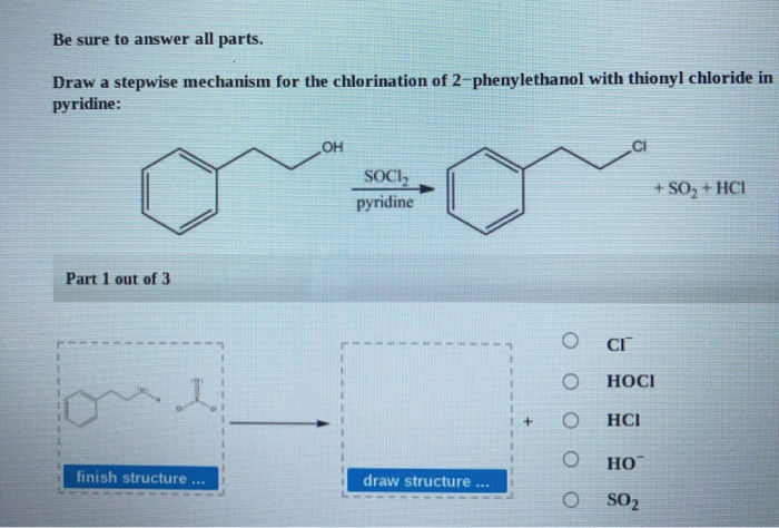Solved Be sure to answer all parts. Draw a stepwise | Chegg.com