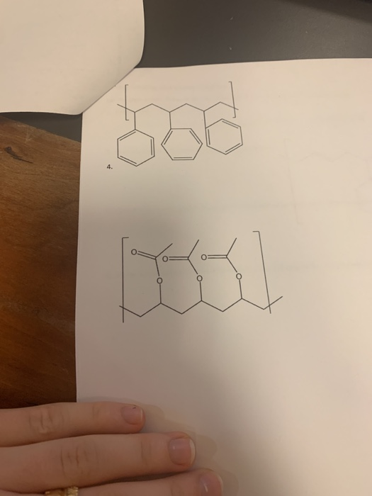 Solved draw the monomer(s) for each polymer shown. Determine | Chegg.com