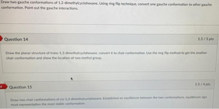 Solved Draw two gauche conformations of | Chegg.com