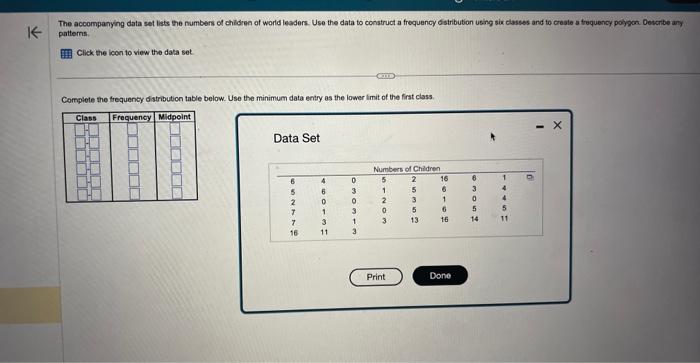 Solved The accompanying data set lists the numbers of | Chegg.com