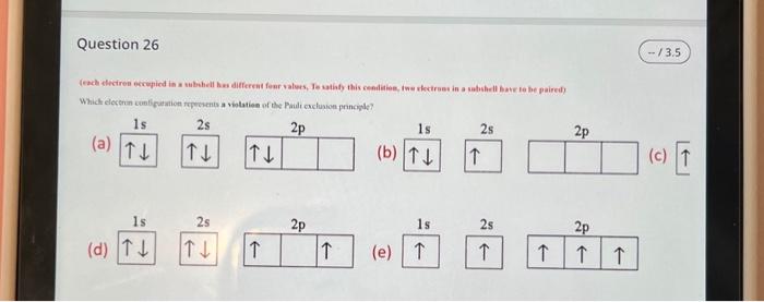Solved (a) ↑1 s↑↓2 s (b) is 2 s 20 (b) (c) (d) ↑1 s↑2s↑2s | Chegg.com