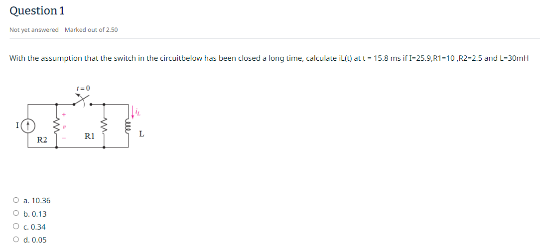 Solved With the assumption that the switch in the | Chegg.com