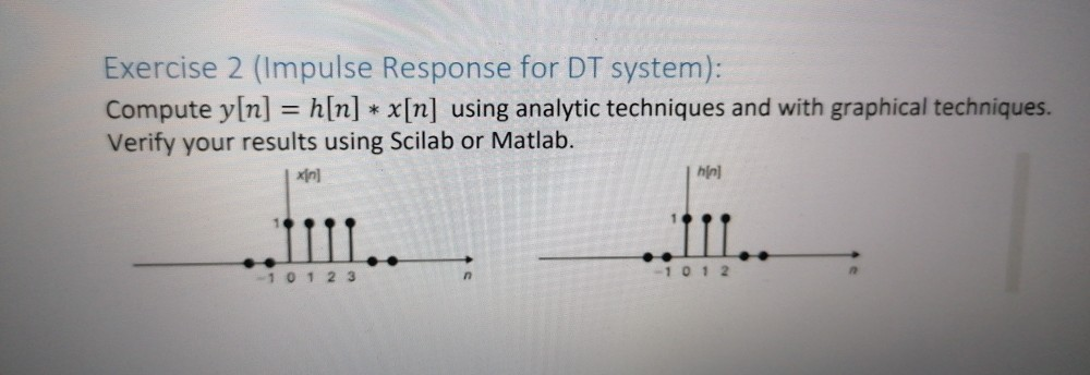 Solved Exercise 2 (Impulse Response for DT system): Compute | Chegg.com