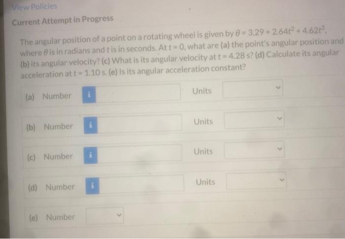 Solved View Policies Current Attempt in Progress The angular | Chegg.com