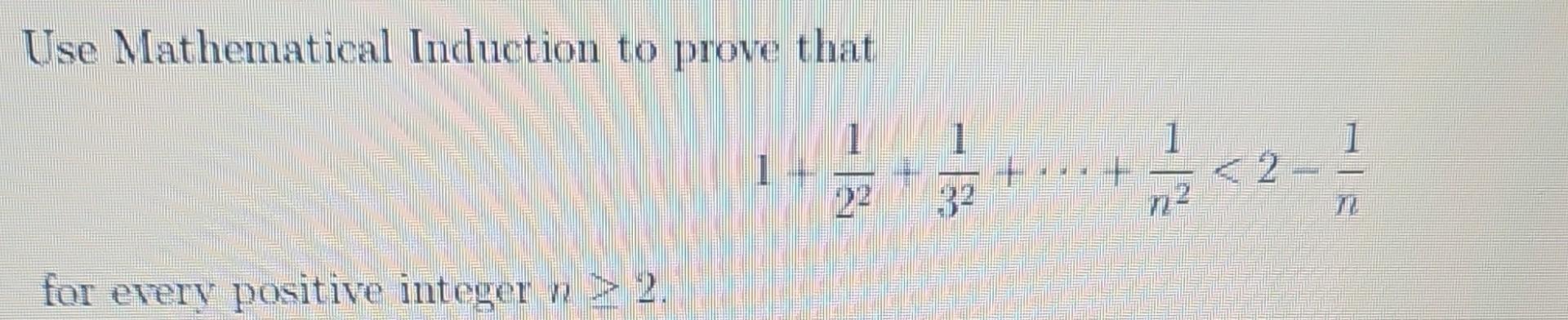 Solved Use Mathematical Induction to prove that | Chegg.com