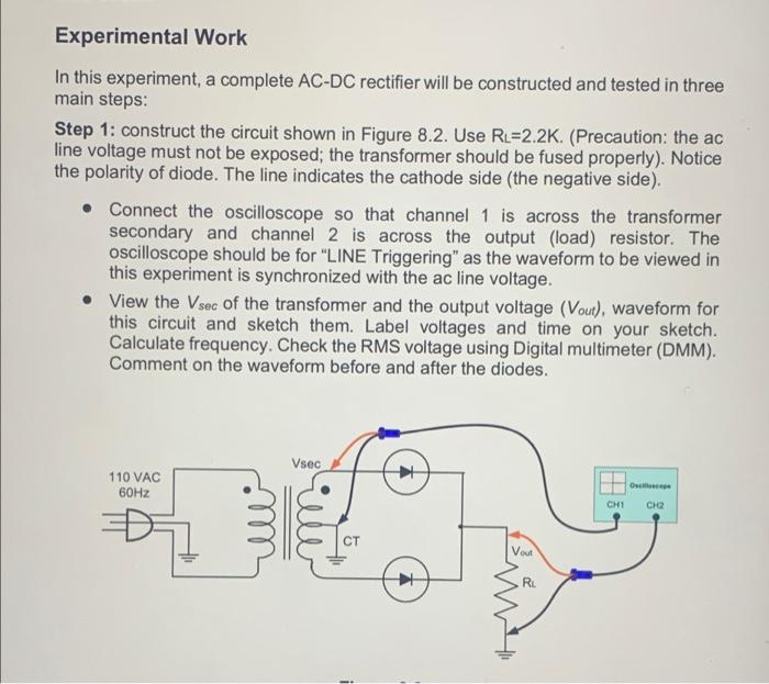 Solved Experimental Work In this experiment, a complete | Chegg.com