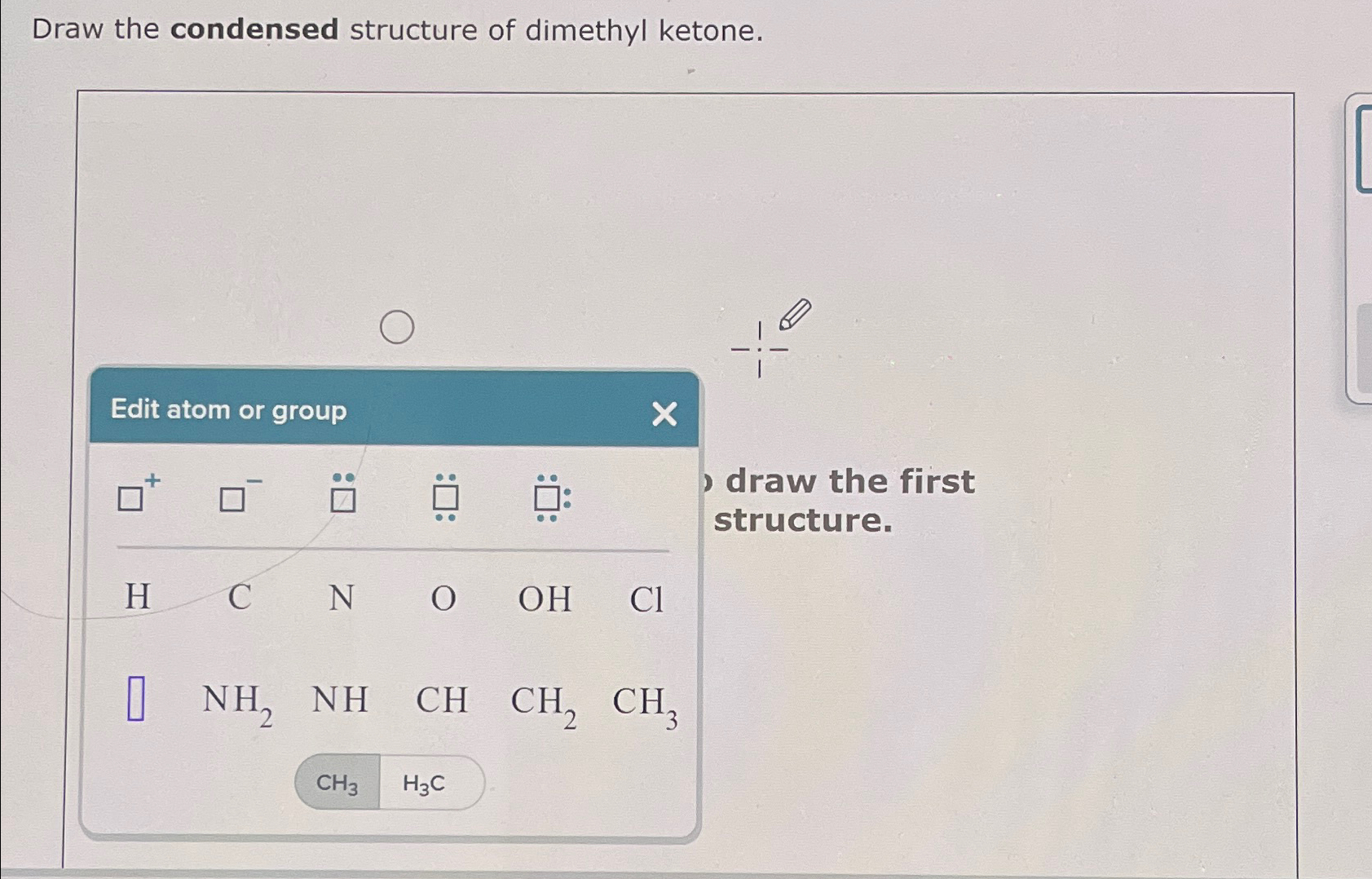 Solved 9.2Draw the condensed structure of dimethyl ketone. | Chegg.com