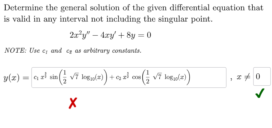 Solved Determine the general solution of the given | Chegg.com