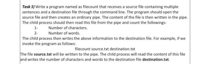 Solved Task 3 Write A Program Named As Filecount That
