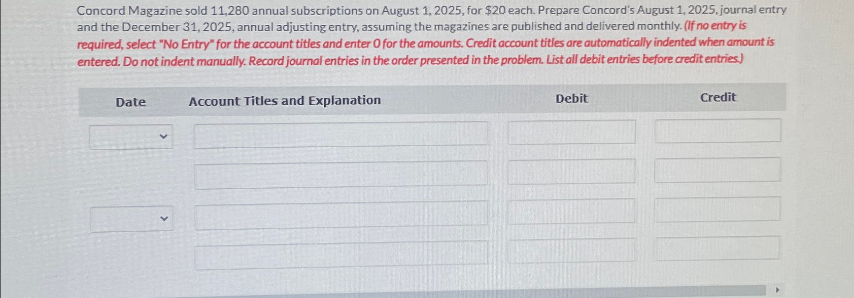 Solved Concord Magazine sold 11,280 ﻿annual subscriptions on | Chegg.com