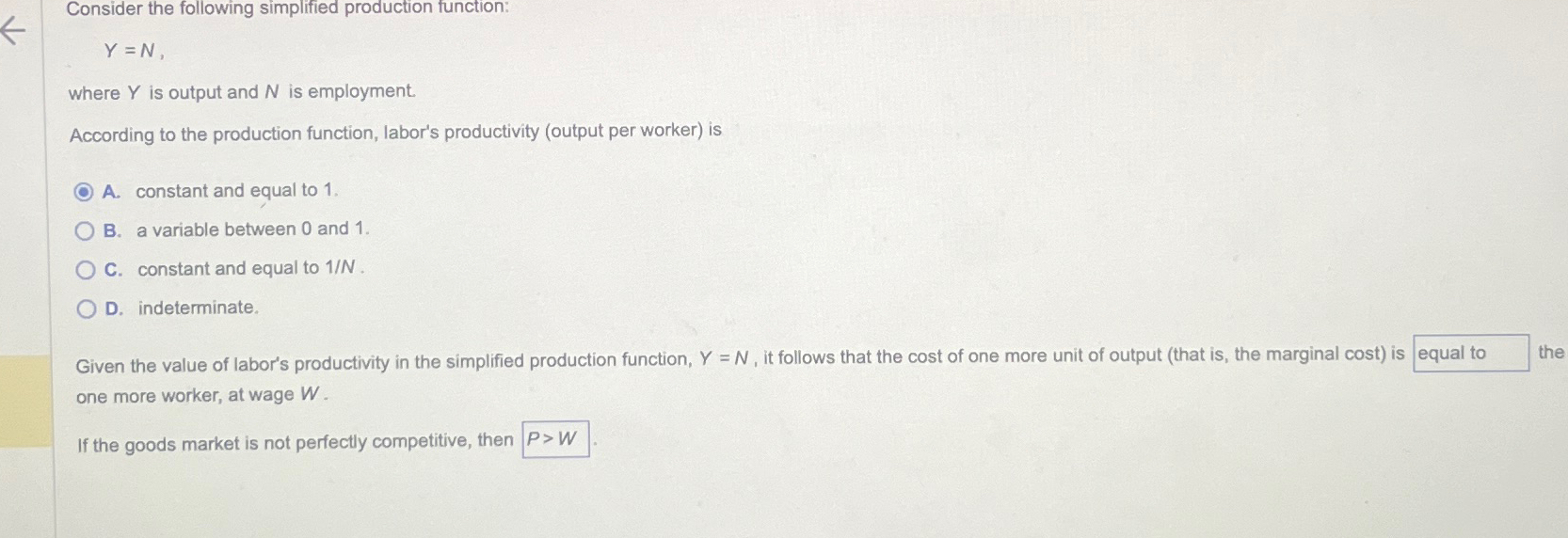 Solved Consider the following simplified production | Chegg.com Solved Consider the following simplified production | Chegg.com
