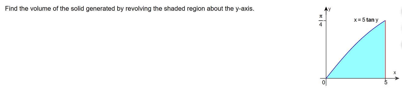 Solved Find the volume of the solid generated by revolving | Chegg.com