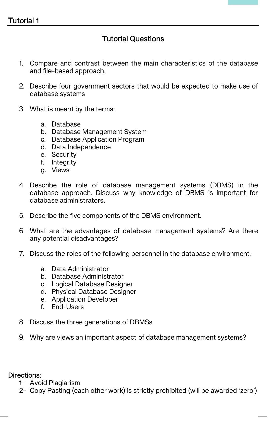 Solved 1. Compare and contrast between the main | Chegg.com