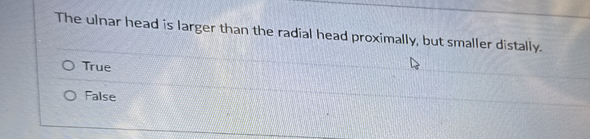 High Quality SOLUTION The ulnar head is larger than the radial head ...