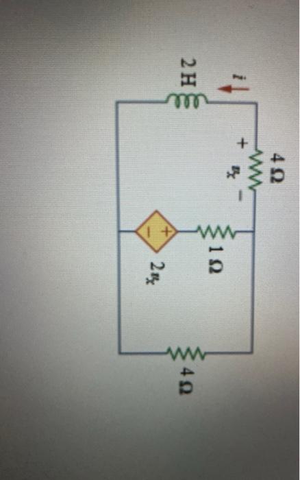 Solved solve for i and Vx. let i(0) = 5A. Use RL circuits | Chegg.com