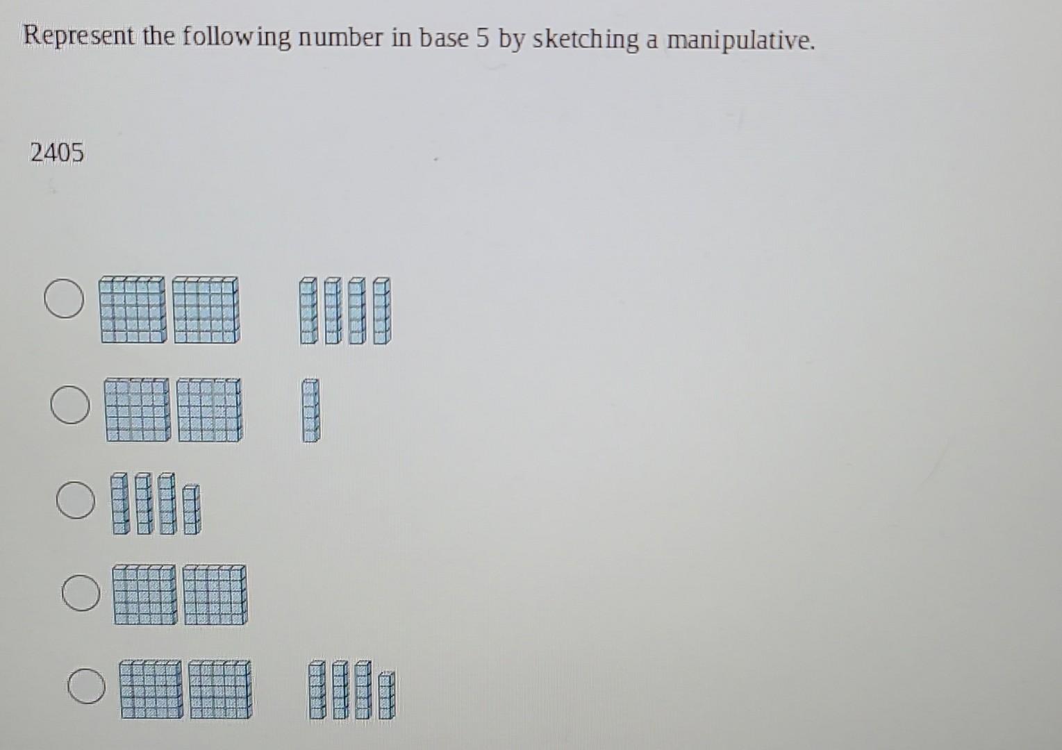Solved Represent the following number in base 5 by sketching | Chegg.com Solved Represent the following number in base 5 by sketching | Chegg.com