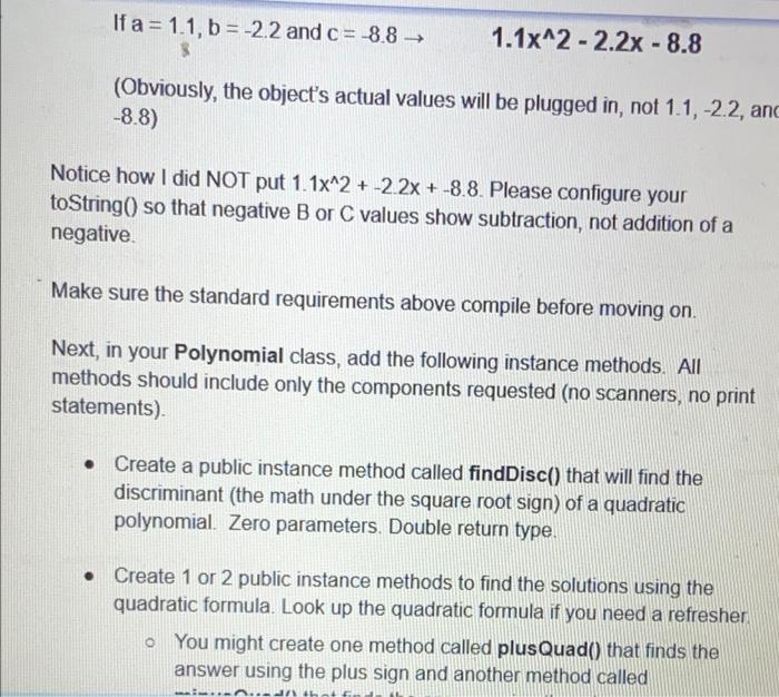 Solved This is all Java. It is a polynomial storage and | Chegg.com