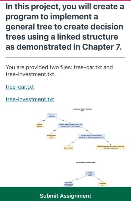 Solved In this project, you will create a program to | Chegg.com