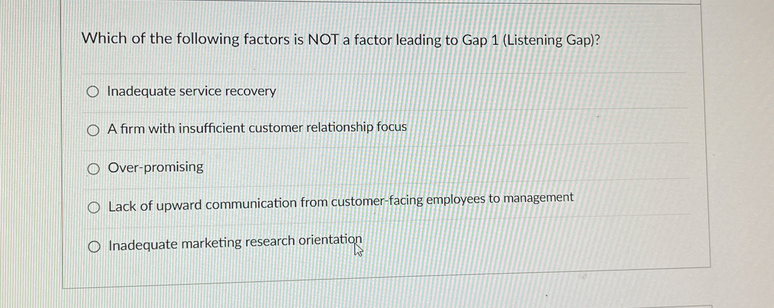 Solved Which of the following factors is NOT a factor | Chegg.com