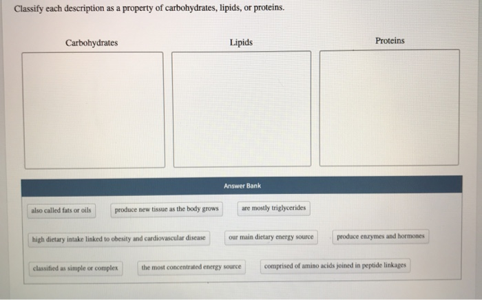 Solved Classify each description as a property of | Chegg.com