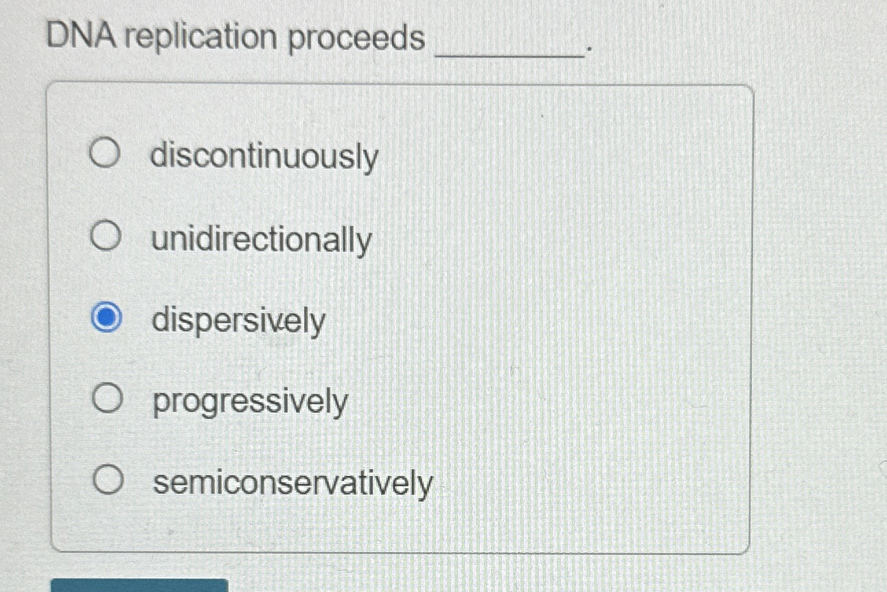 Solved DNA replication | Chegg.com