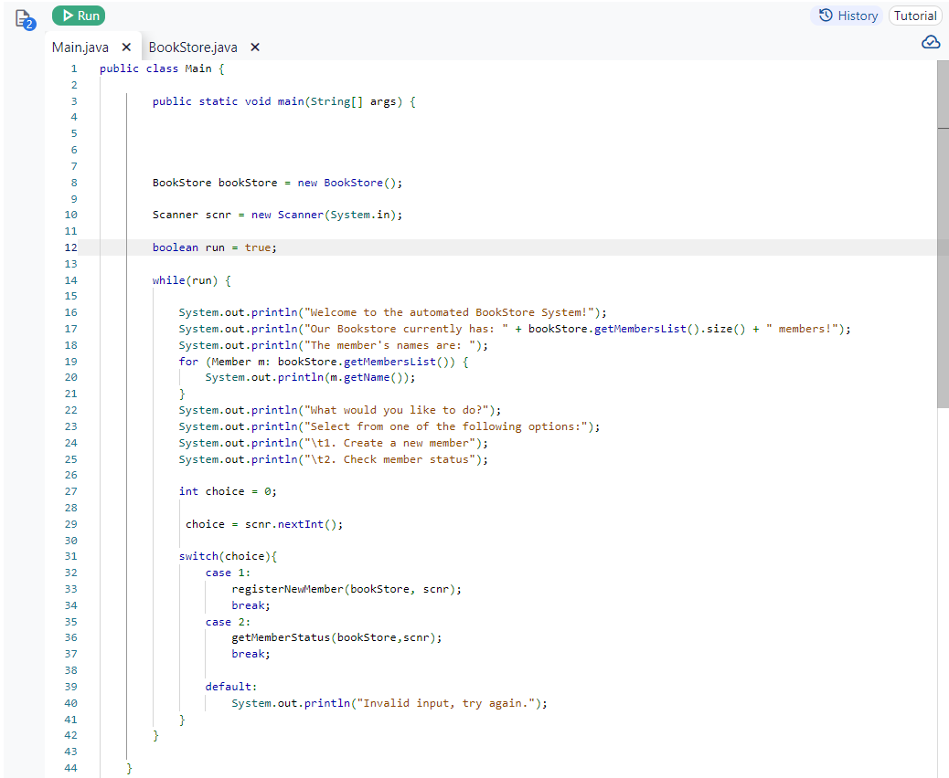 Solved Examine the provided Bookstore class. Currently, this | Chegg.com