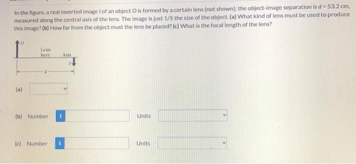 Solved In the figure, a real inverted image l of an object O | Chegg.com