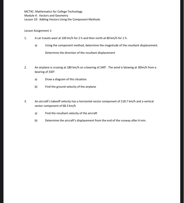 Solved MCT4C: Mathematics for College Technology Module 4: | Chegg.com