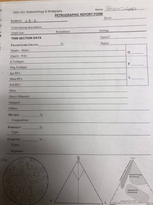 GSCI 223 Sedimentology & Stratigraphy Name: | Chegg.com