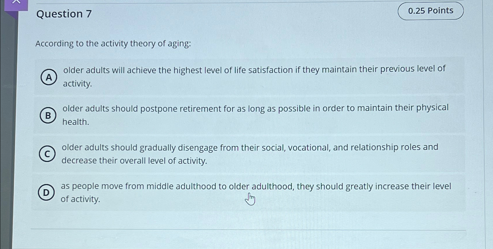 Solved Question 70.25 ﻿PointsAccording to the activity | Chegg.com