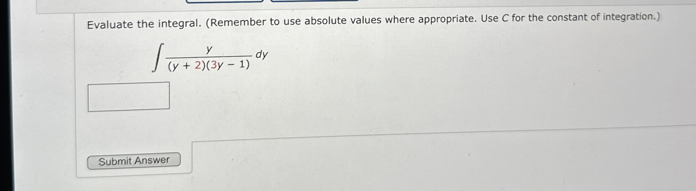 Solved Evaluate the integral. (Remember to use absolute | Chegg.com