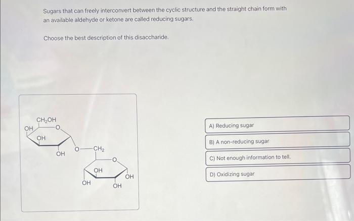 Solved Sugars that can freely interconvert between the | Chegg.com