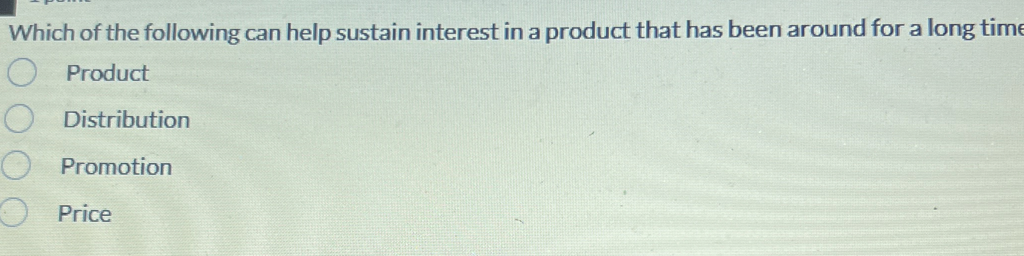 Solved Which of the following can help sustain interest in a | Chegg.com