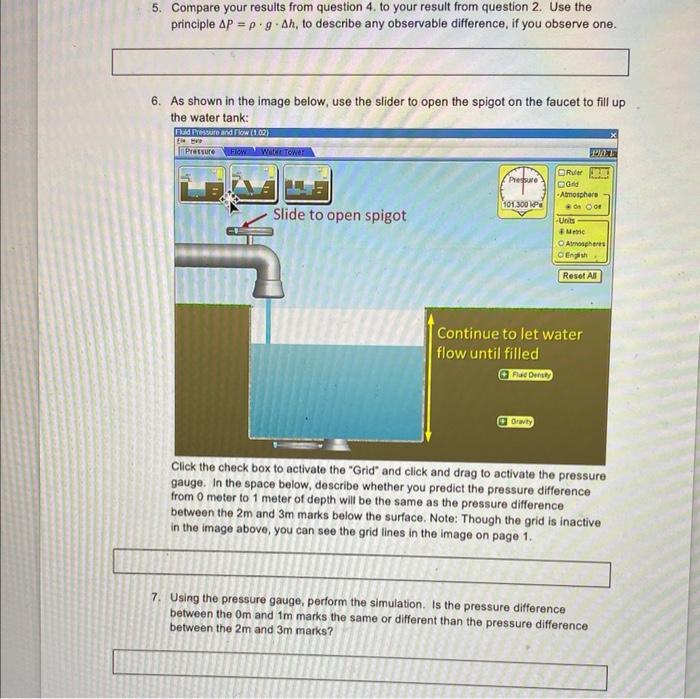 Solved 1. Click the "Pressure" tab (of Pressure, Flow, and | Chegg.com