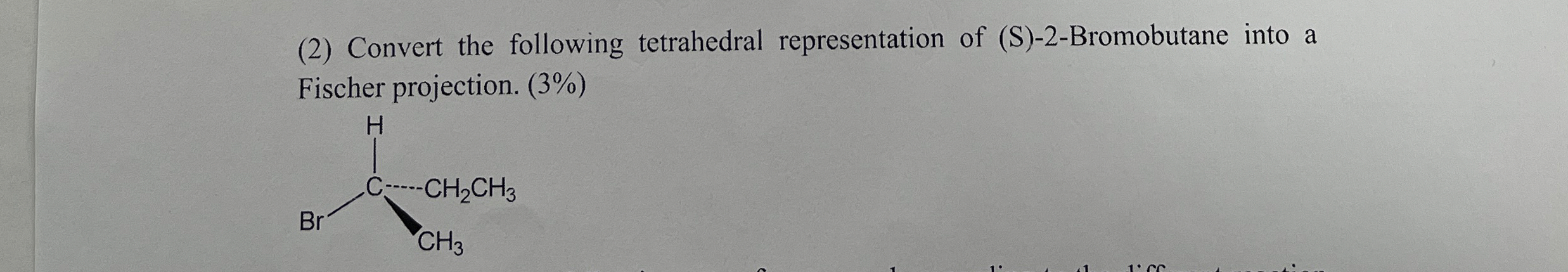 Solved (2) Convert the following tetrahedral representation | Chegg.com Solved (2) Convert the following tetrahedral representation | Chegg.com