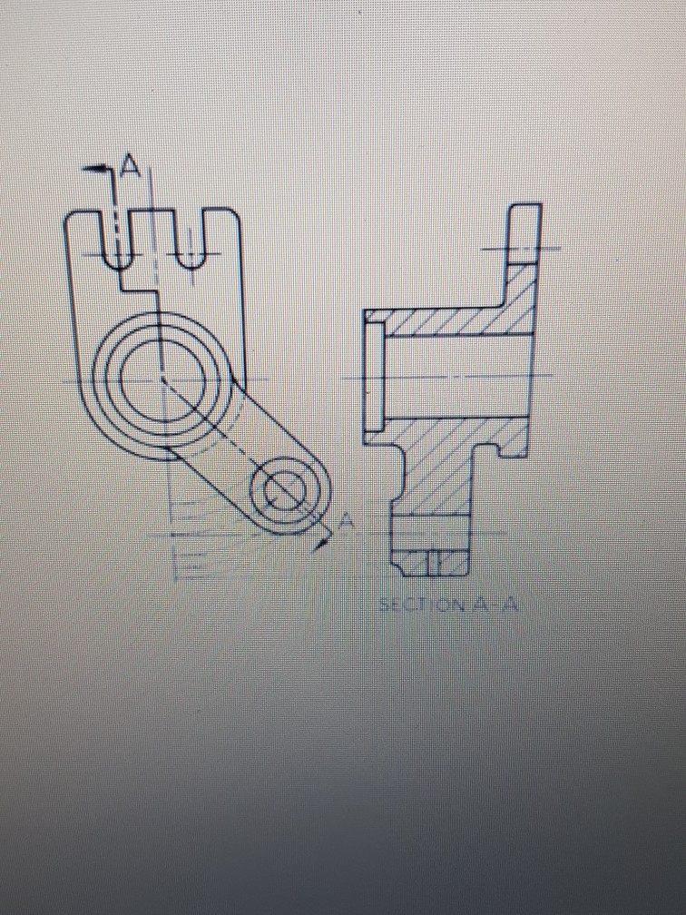 Solved Q1/What type of sectional view is shown in the | Chegg.com