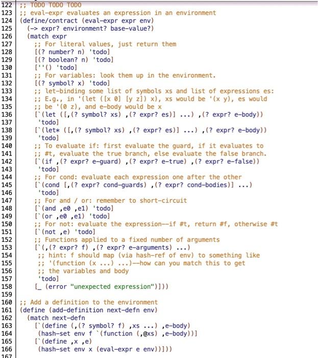 Solved Racket Problemthere Are Three Todo Part 4836
