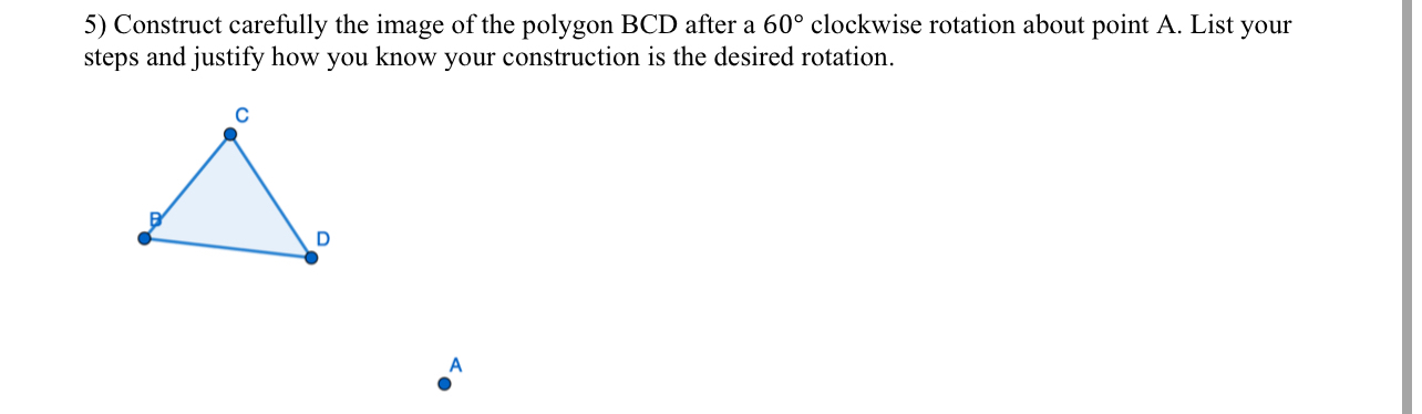 Solved Construct carefully the image of the polygon BCD | Chegg.com
